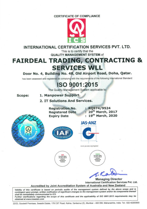 Gallery - FairDeal Trading, Contracting & Services WLL